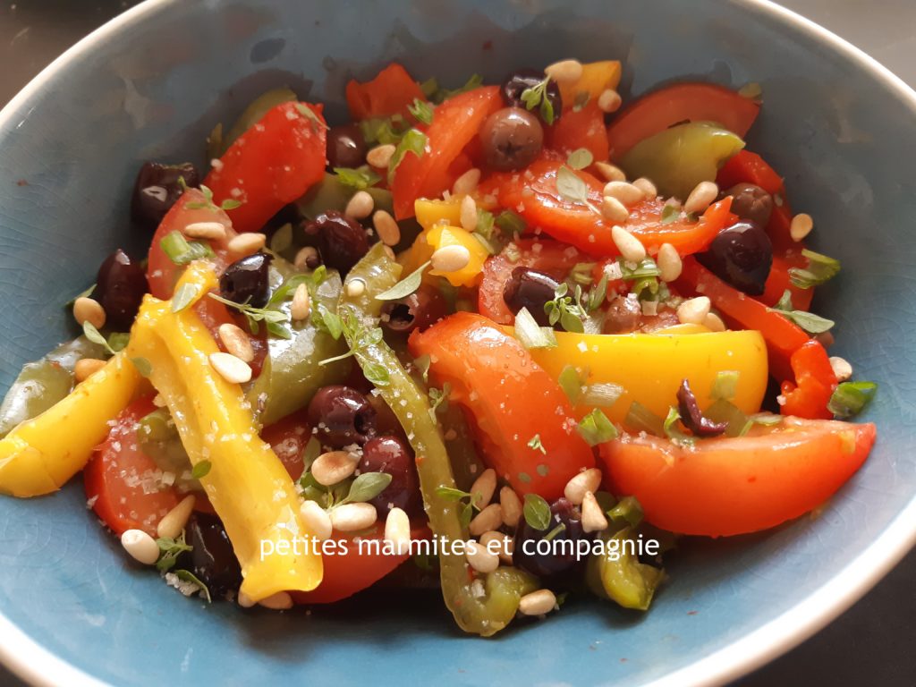Salade composée aux poivrons - PETITES MARMITES ET COMPAGNIE