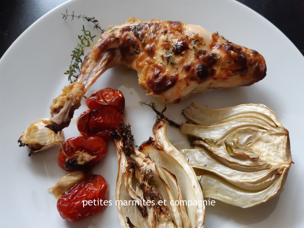 Cuisses de lapin rôti à la moutarde - PETITES MARMITES ET COMPAGNIE